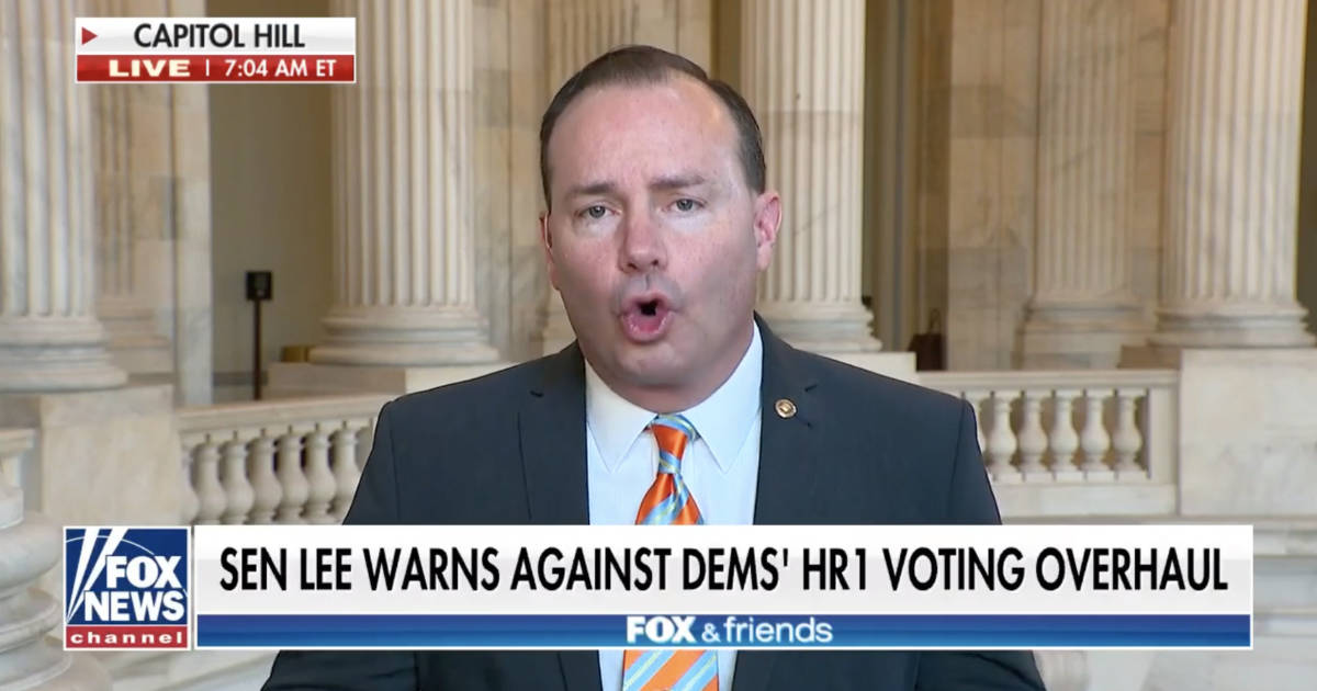 Mike Lee describes Dem. bill HR1 in a way you’ve never heard before ...