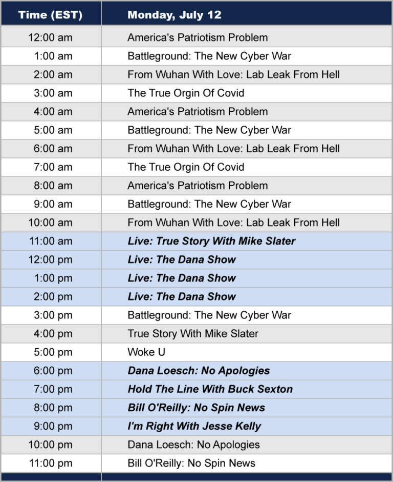 Guide – The First TV