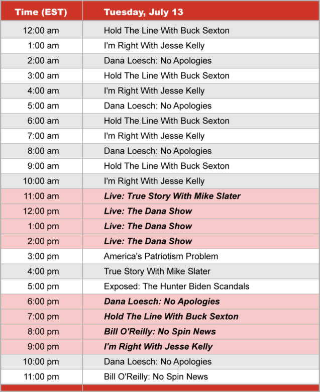 Guide – The First TV