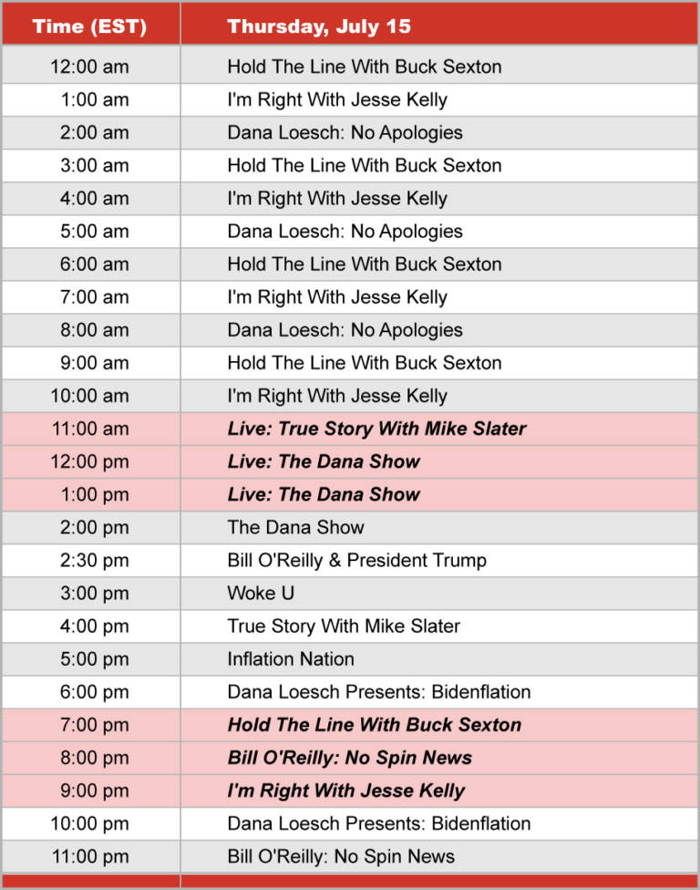 Guide – The First TV