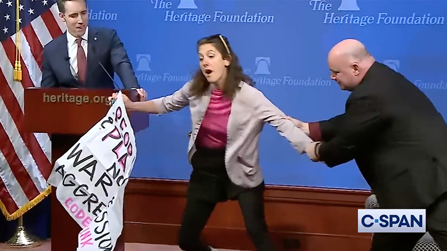 Crazed Climate Activist Crashes Senator Josh Hawley’s Speech – The First TV