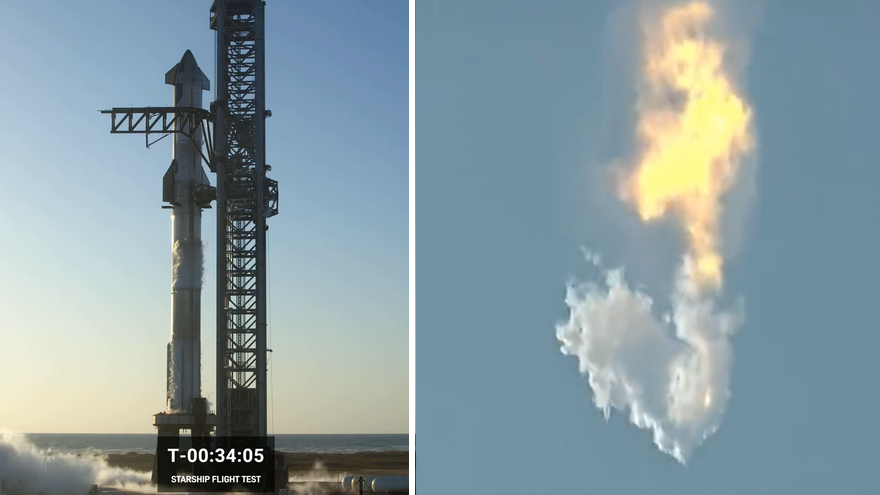 WATCH: SpaceX Starship Exploded Minutes After Launch – The First TV