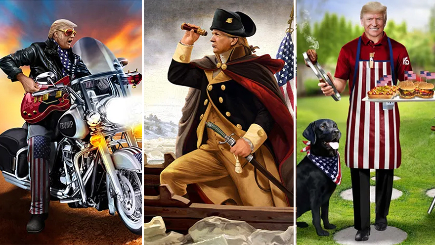 Trump Announces New ‘Digital Trading Cards’ For Sale – The First TV