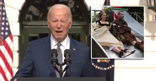 GIBBERISH JOE: Senile Biden Rants About the Renaissance Fair, ‘Rib-Brit ...